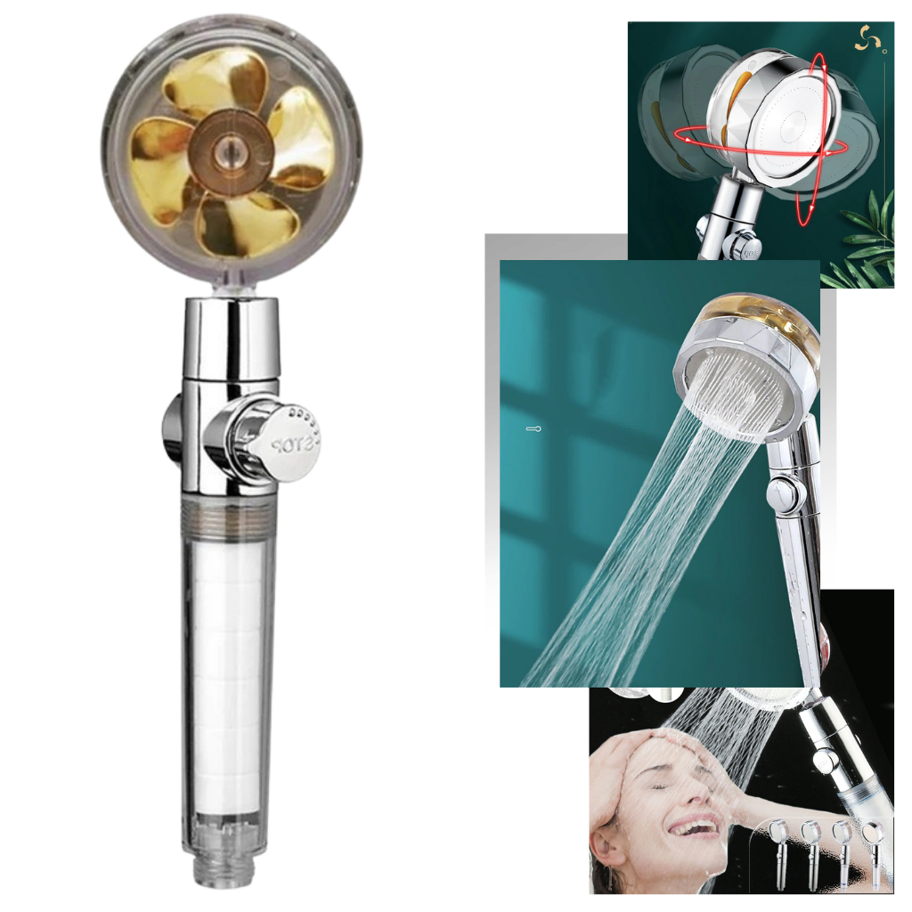 High Pressure Shower Head⎪boost Water Pressure With Fan Shower Head⎪360